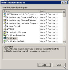 Windows Server 2003: Adding the Certificate Snap-in | Tech in SF and ...