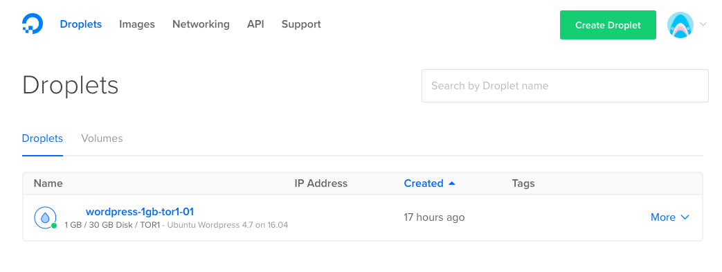Your First Droplet On Digitalocean Tech In Sf And Oakland